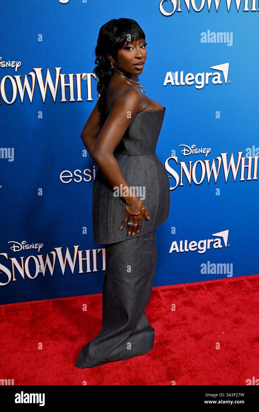 Hollywood, USA. 15th Mar, 2025. Dujonna Gift arriving at Walt Disney's ...