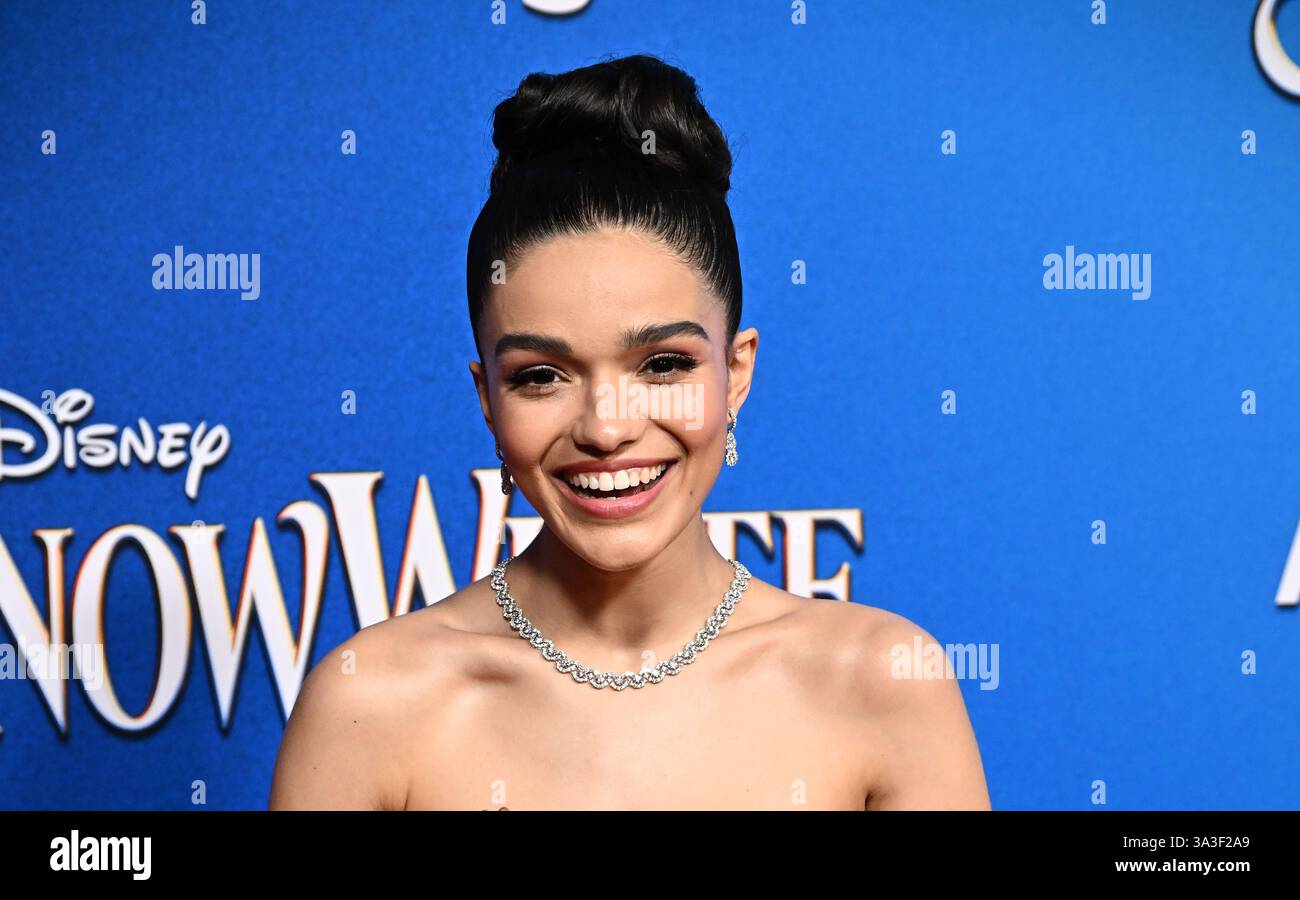 Hollywood, USA. 15th Mar, 2025. Rachel Zegler arriving at Walt Disney's ...