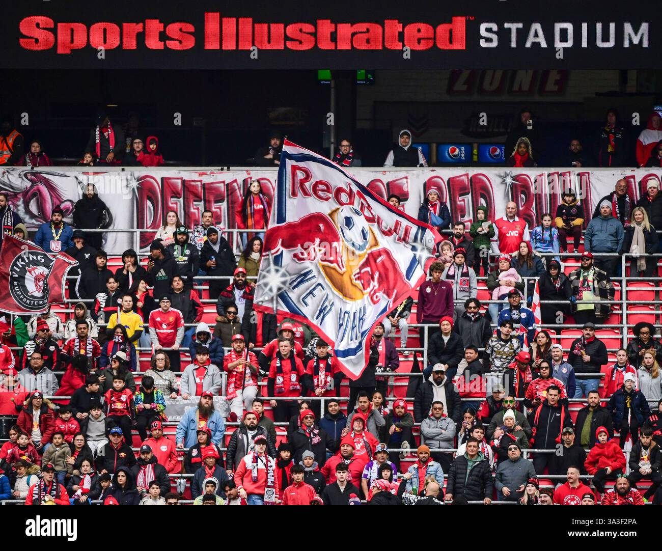 Harrison, NJ, United States, March 15, 2025: New York Red Bull fans ...