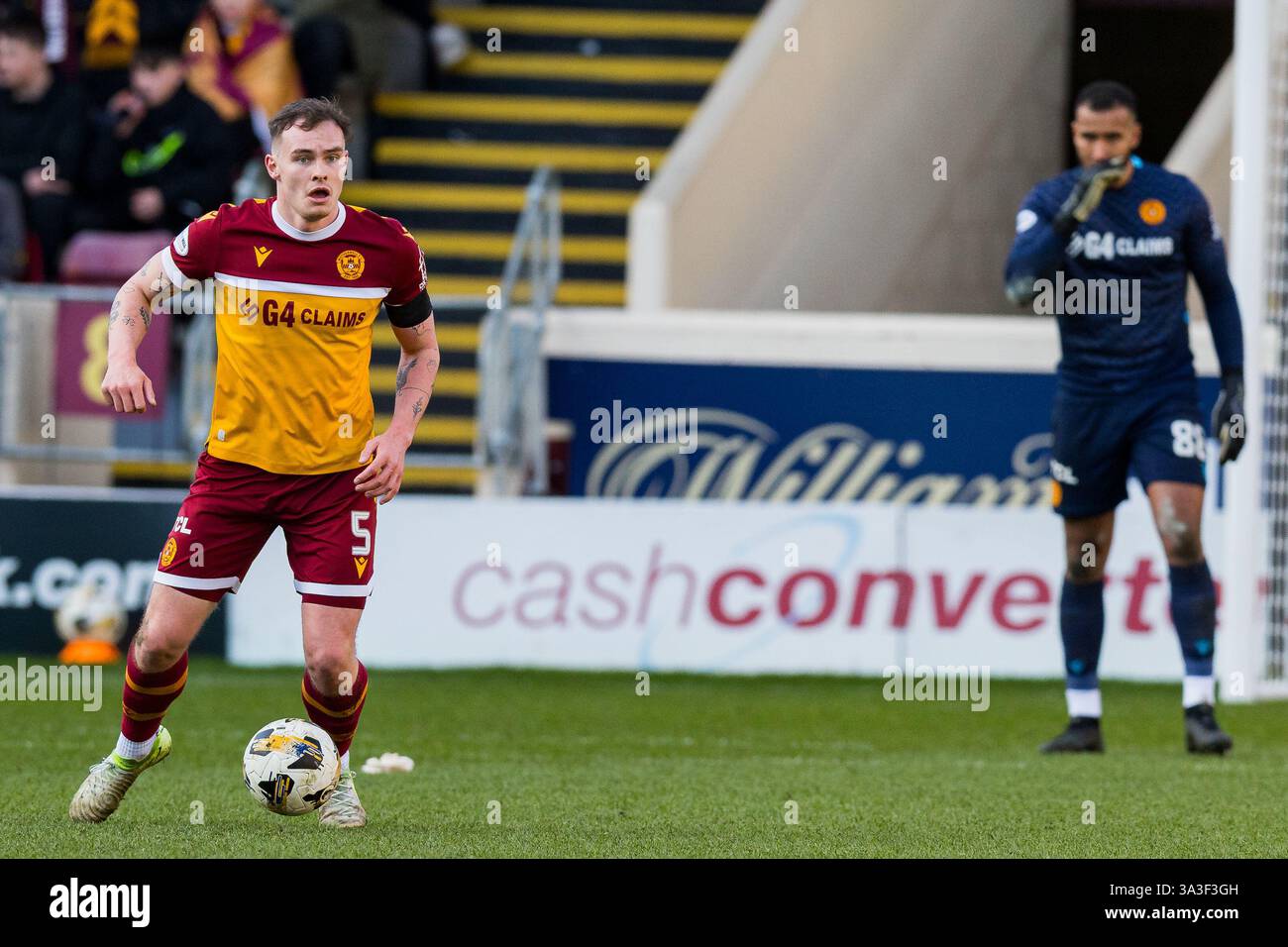 Motherwell, Scotland. 15 March 2025. Kofi Balmer (5 - Motherwell ...