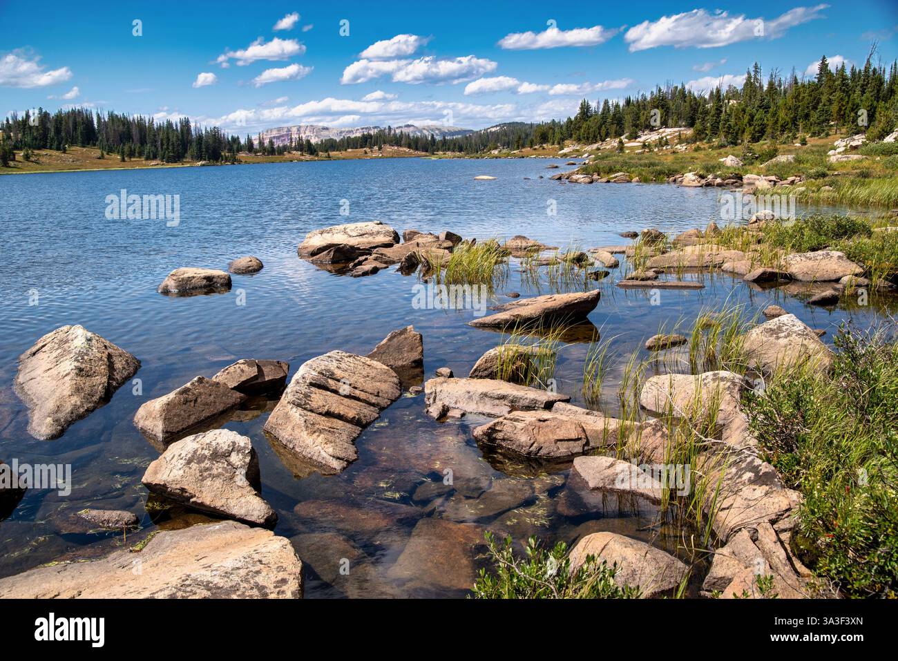 Little Bear Lake in the Beartooth Mountains of Shoshone National Forest ...
