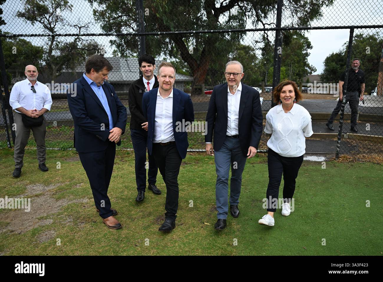 (3rd left - right) Frankston mayor Kris Bolam JP, Victorian state ...