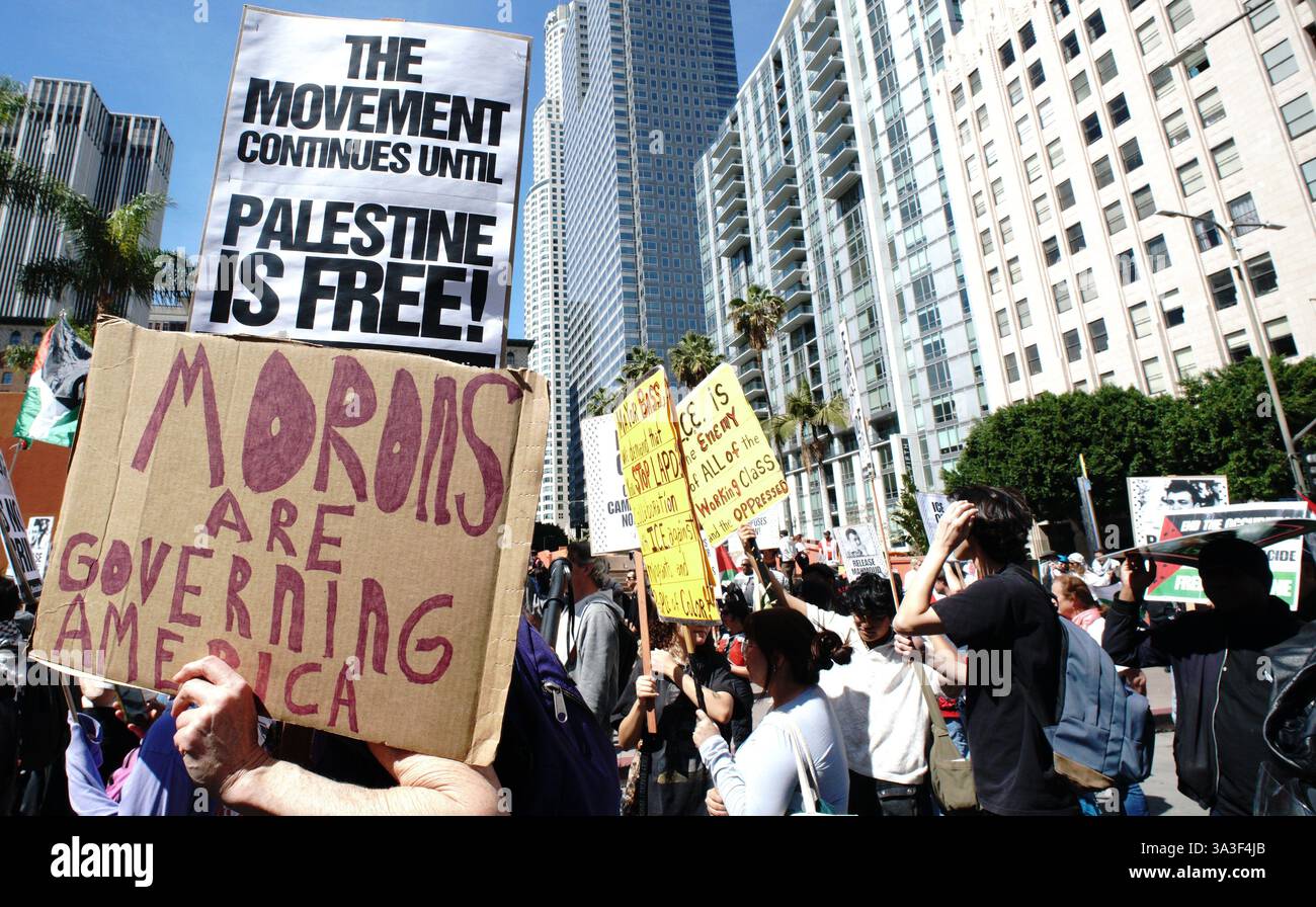 March 15, 2025, Los Angeles, California, "Los Angeles Pershing Square ...