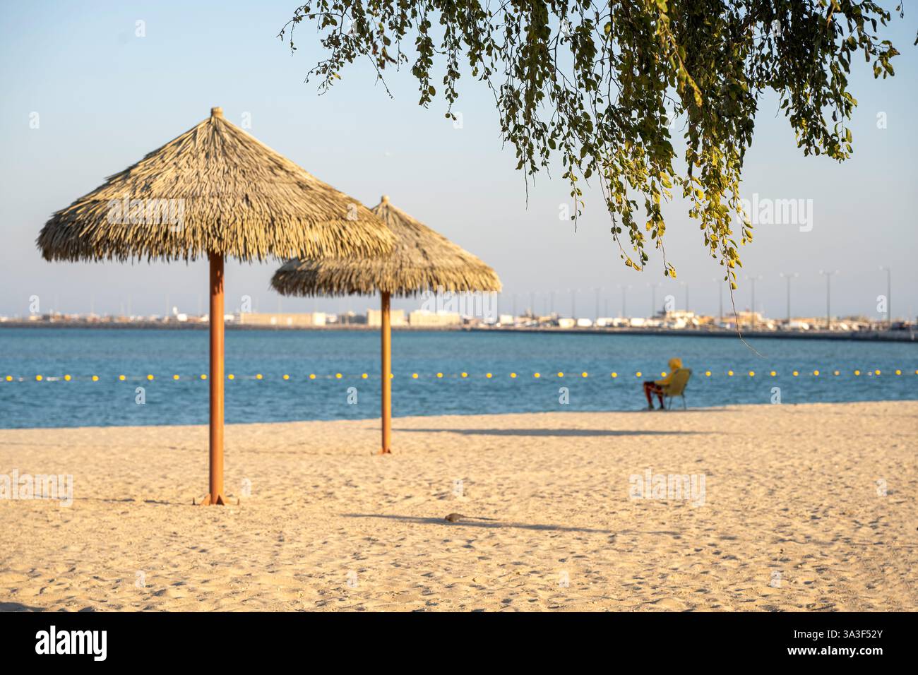 Beautiful beaches in Qatar. Al wakrah beach. Wakrah Souq Beach Stock ...