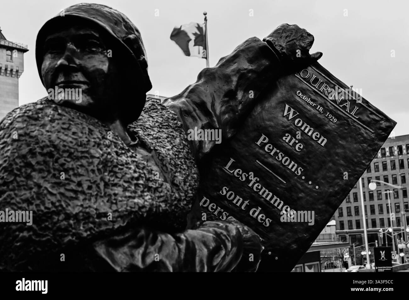 "Women Are Persons!" monument, a tribute to the Famous Five, stands ...