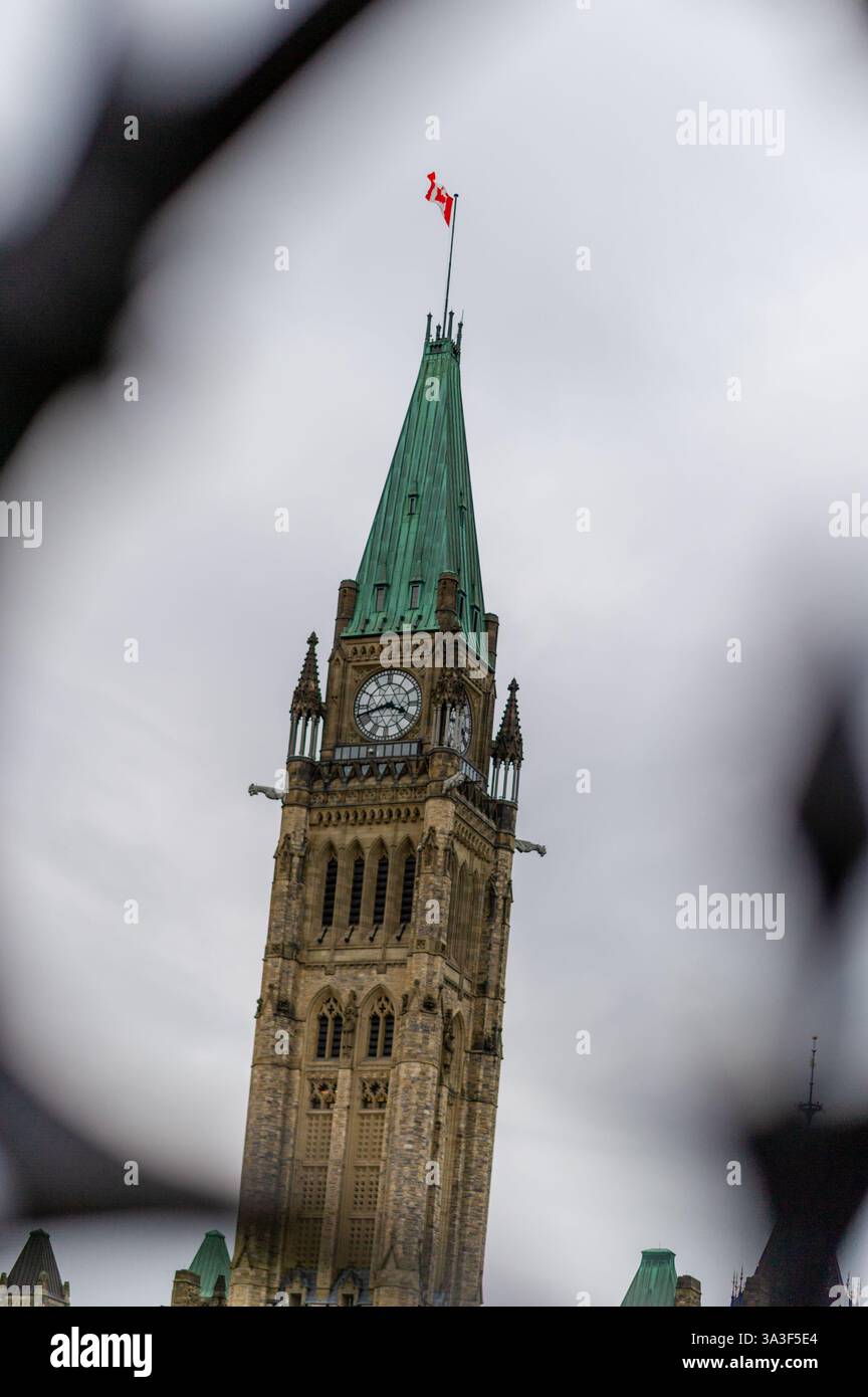 Parliament of Canada, the Peace Tower, Ottawa, Ontario, Canada Stock ...