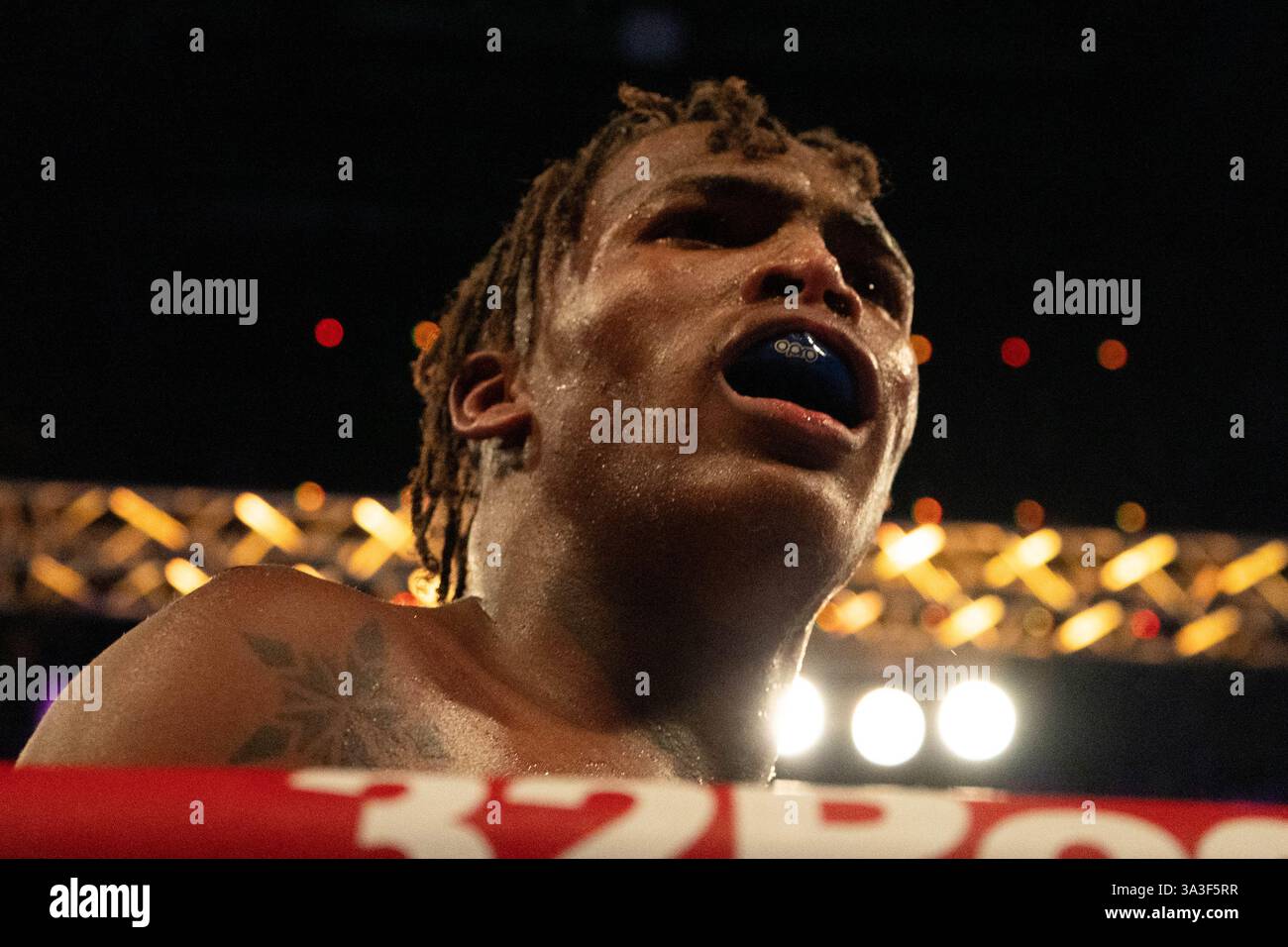 Liverpool, England, 15th March 2025,WBA Featherweight Boxing: Nick Ball ...