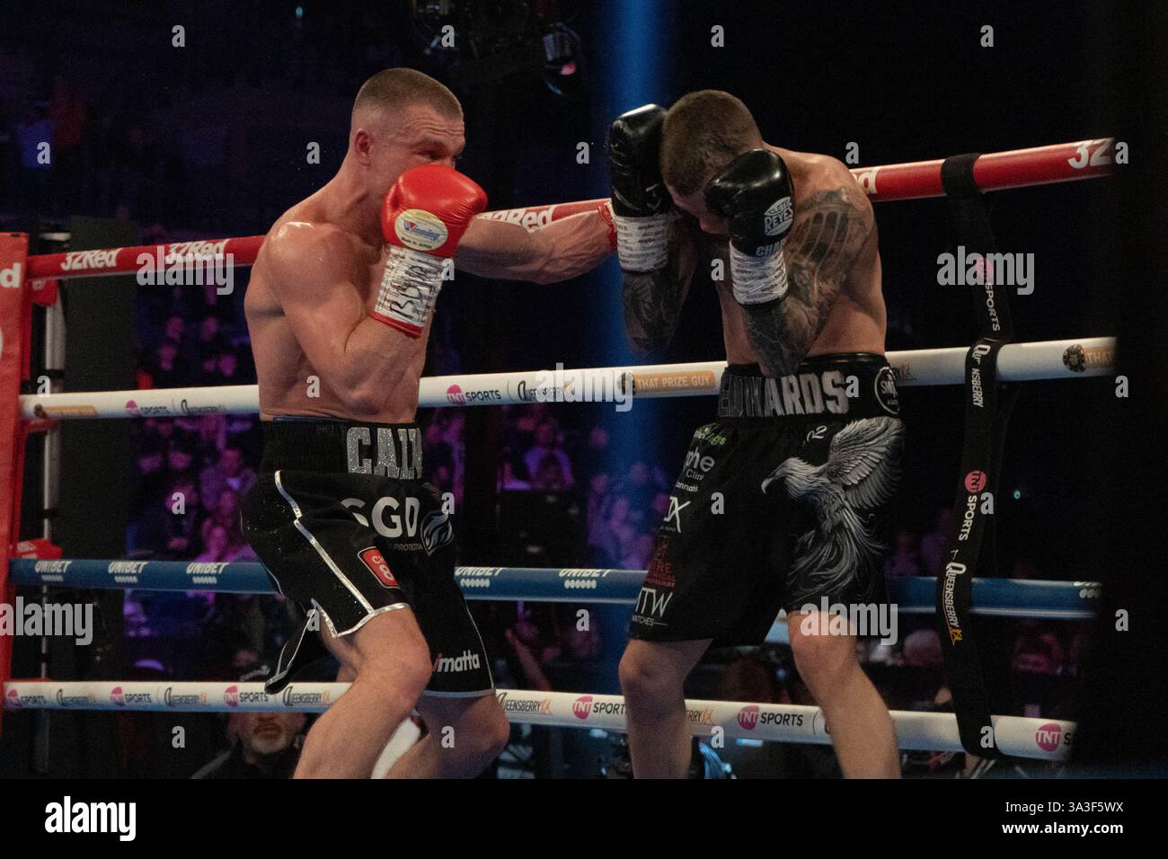 Liverpool, England, 15th March 2025,WBA Featherweight Boxing: Nick Ball ...