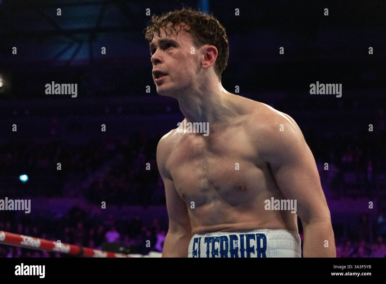 Liverpool, England, 15th March 2025,WBA Featherweight Boxing: Nick Ball ...