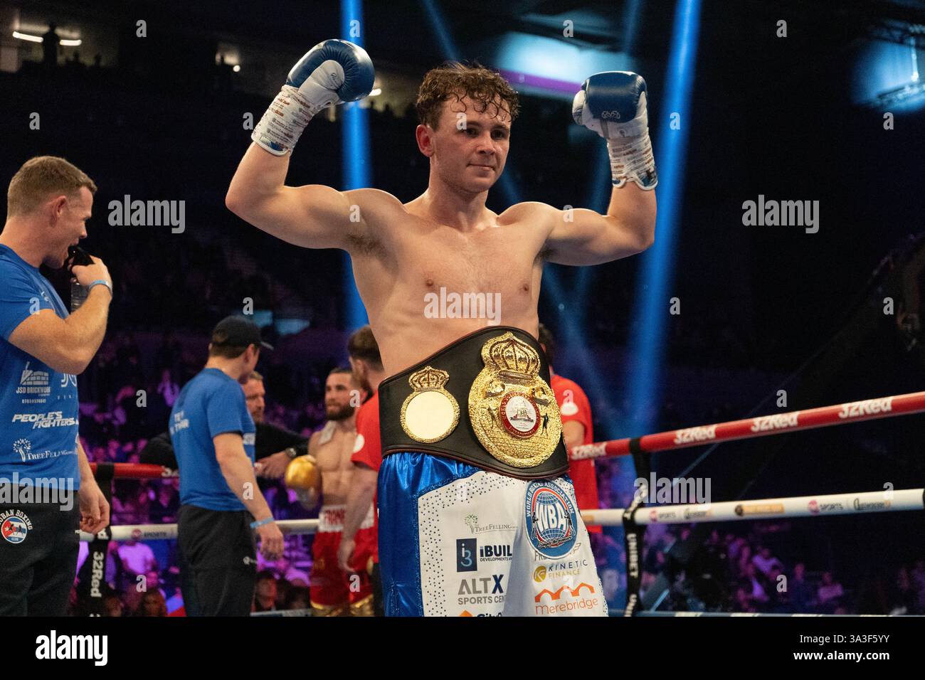 Liverpool, England, 15th March 2025,WBA Featherweight Boxing: Nick Ball ...