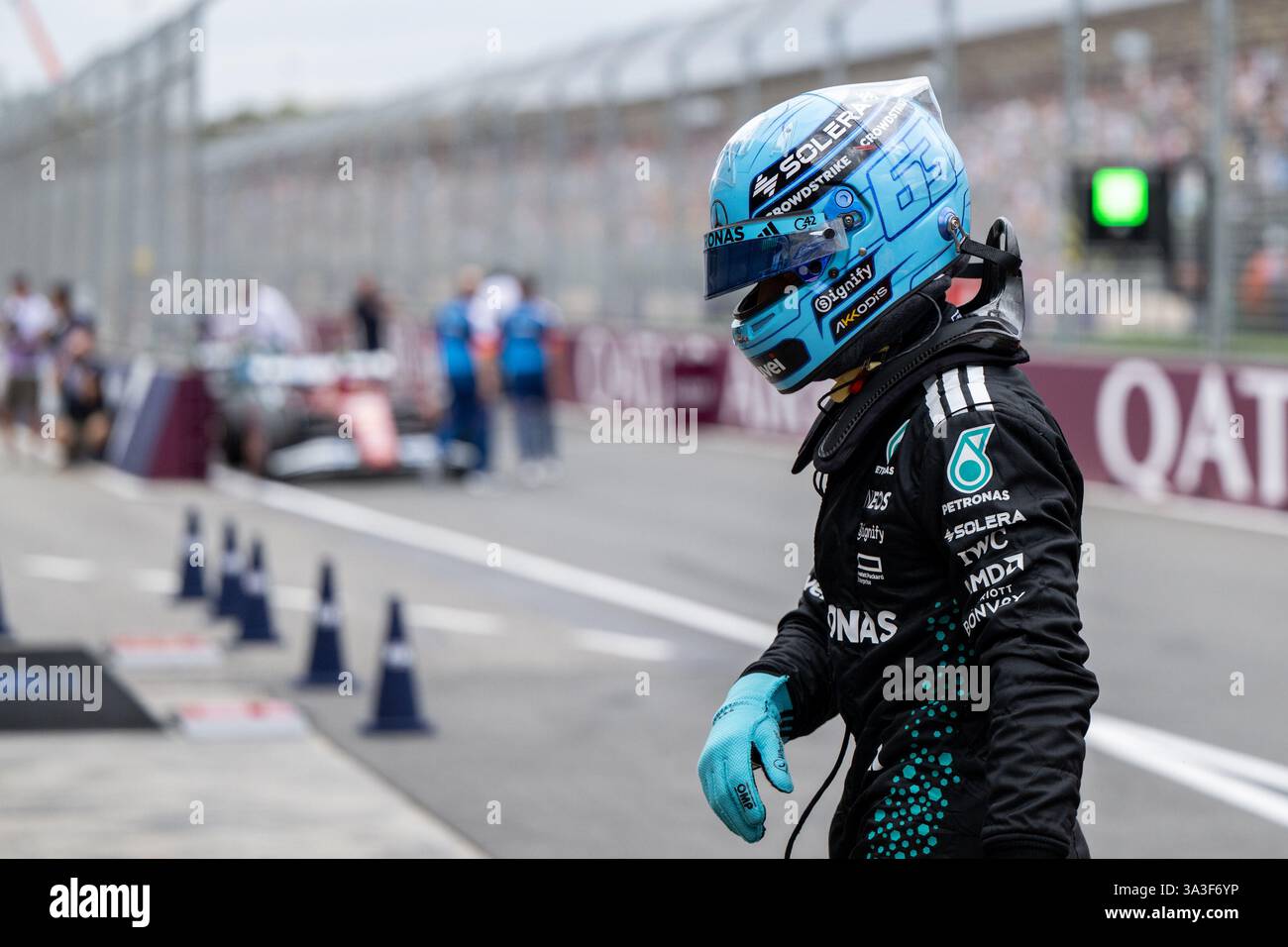 Melbourne, Australien. 15th Mar, 2025. George Russell (Mercedes-AMG ...