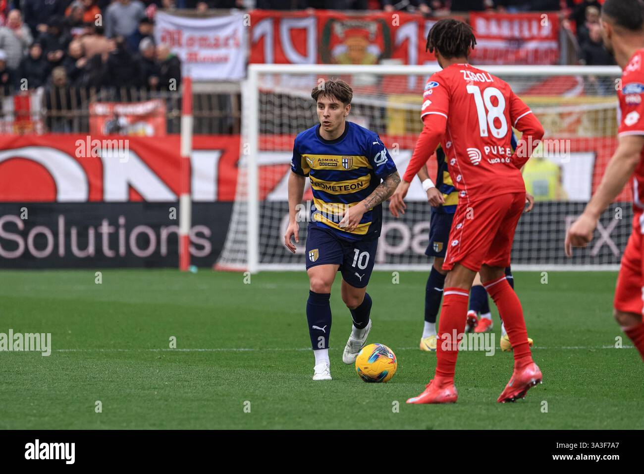 Monza, Italy. 15th Mar, 2025. Adrian Bernabe (Parma Calcio) in action ...