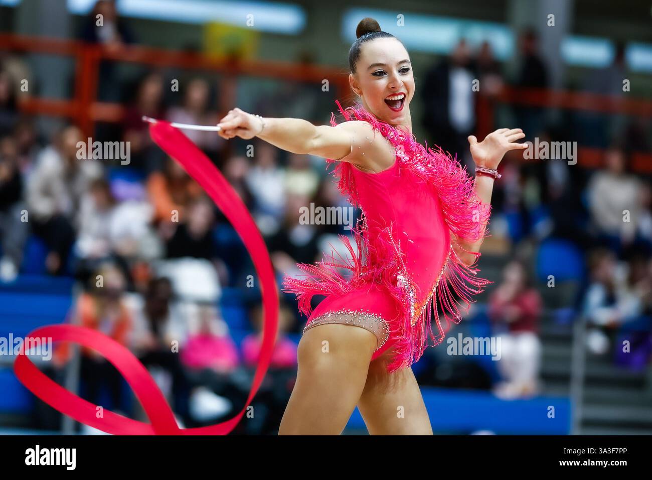 Emilia Heichel (POL) beim Mehrkampf; Gymnastik International am 15.03. ...