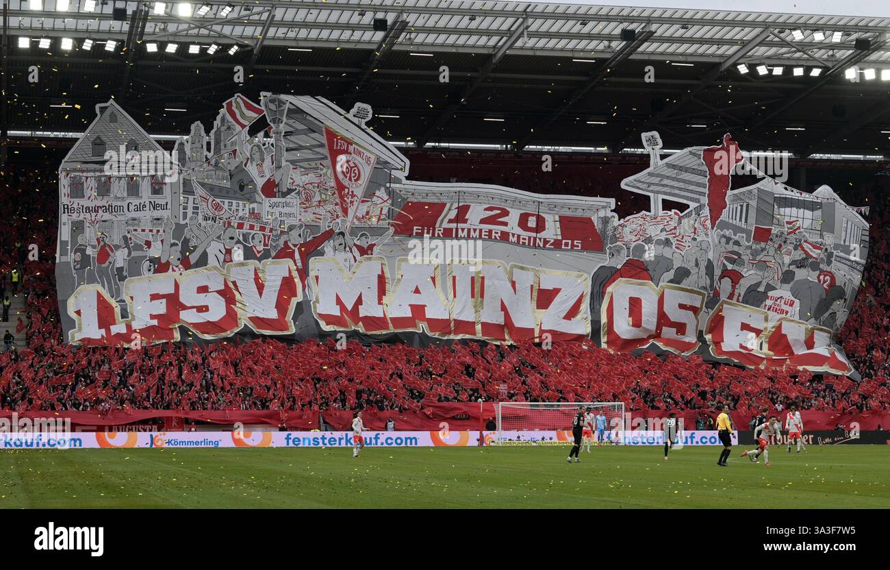 Mainz, Deutschland. 15th Mar, 2025. Choreo. 120. Jahre. Mainz 05 auf ...