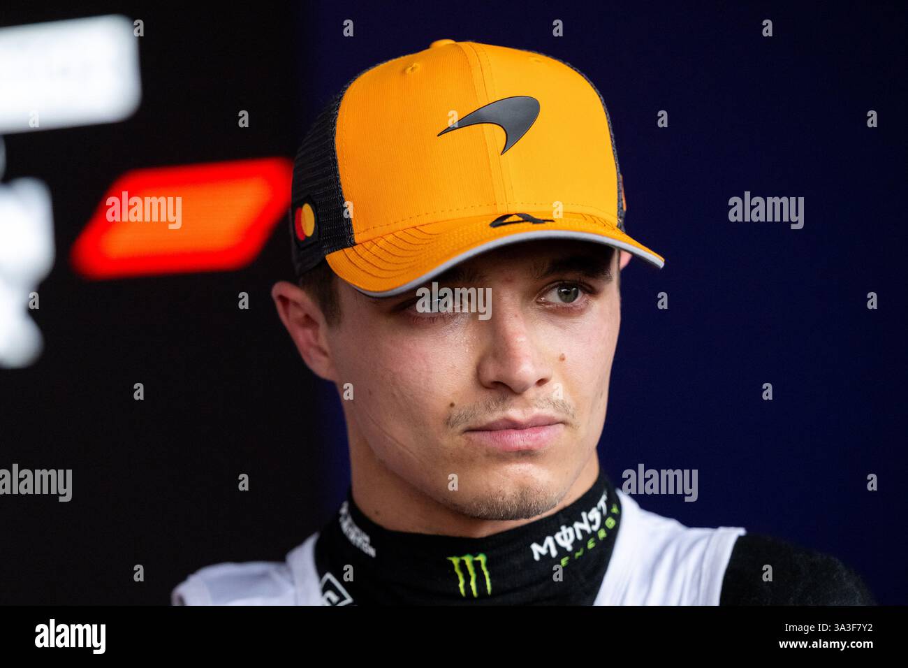 Melbourne, Australien. 15th Mar, 2025. Lando Norris (McLaren Formula 1 Team, #04) zufrieden mit ...