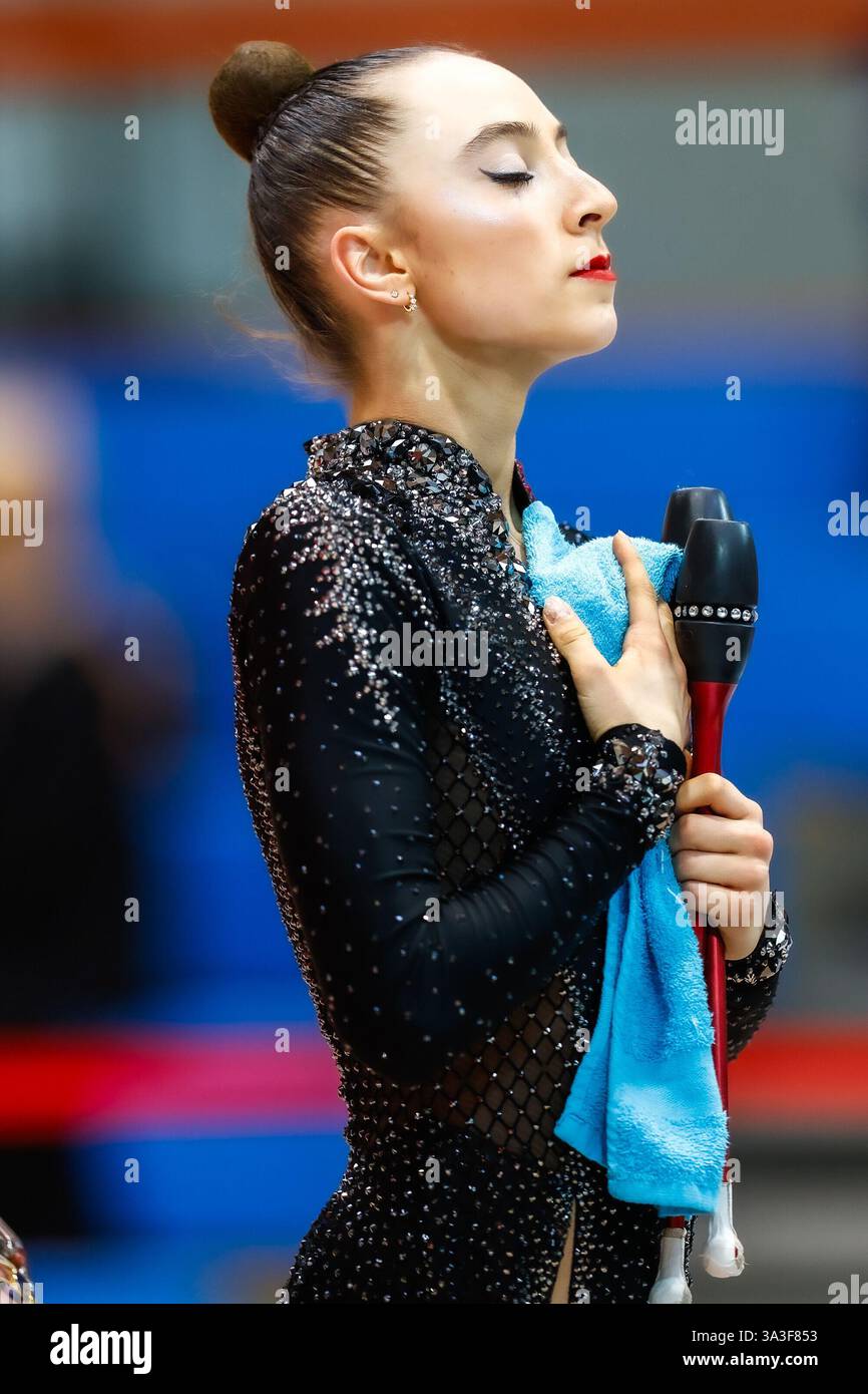 Emilia Heichel (POL) beim Mehrkampf; Gymnastik International am 15.03. ...