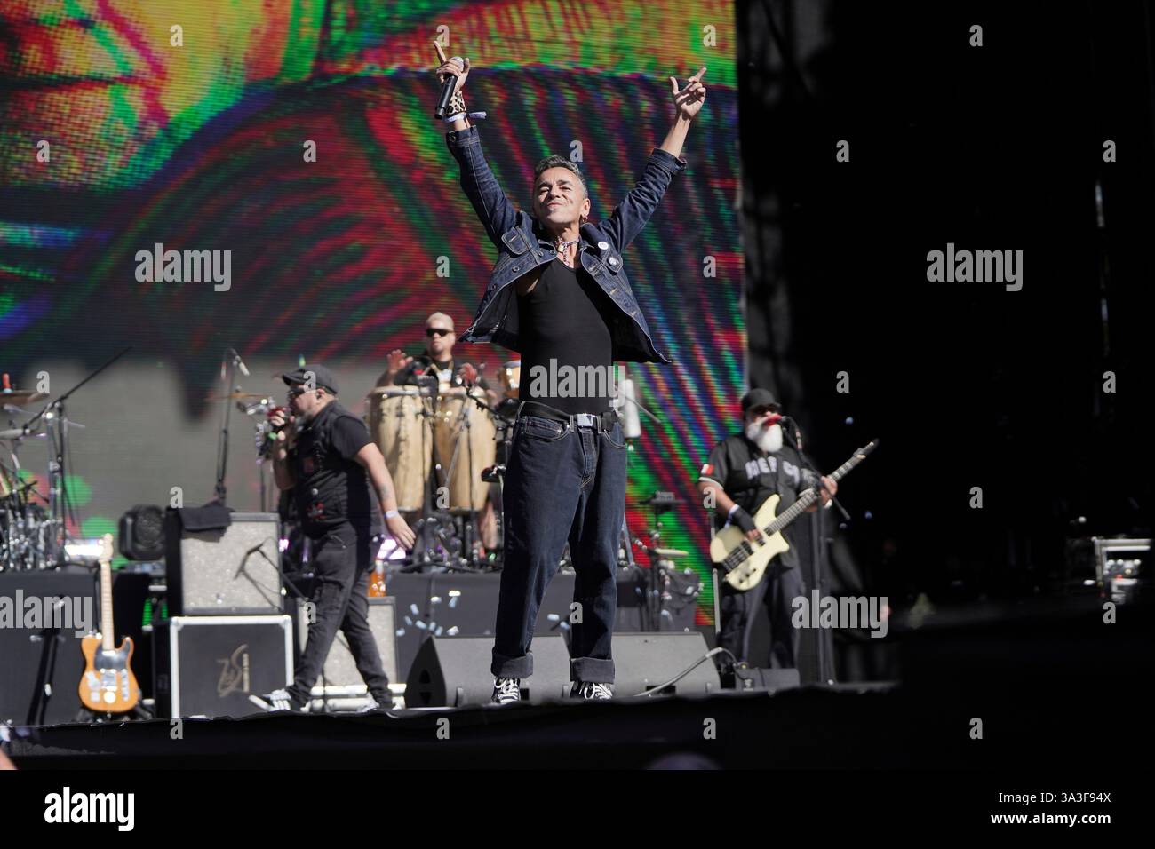 Ruben Albarran of the Mexican band Cafe Tacvba performs with the rock ...