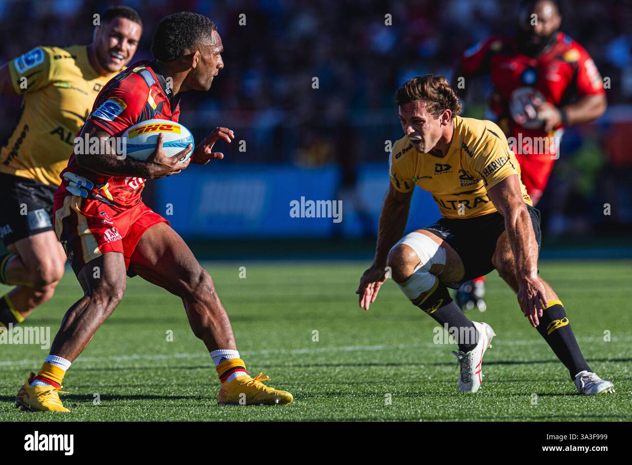 Christchurch, NEW ZEALAND - March 15: Crusaders player Sevu Reece ...