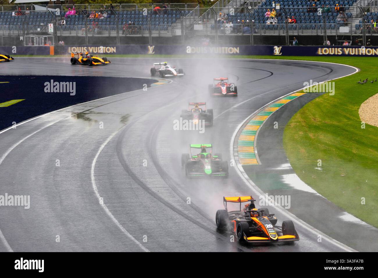 MELBOURNE, AUSTRALIA - MARCH 16: It was a start behind the safety car ...