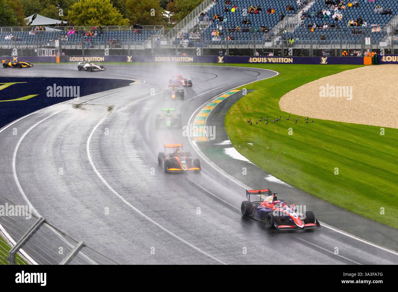 MELBOURNE, AUSTRALIA - MARCH 16: It was a start behind the safety car ...