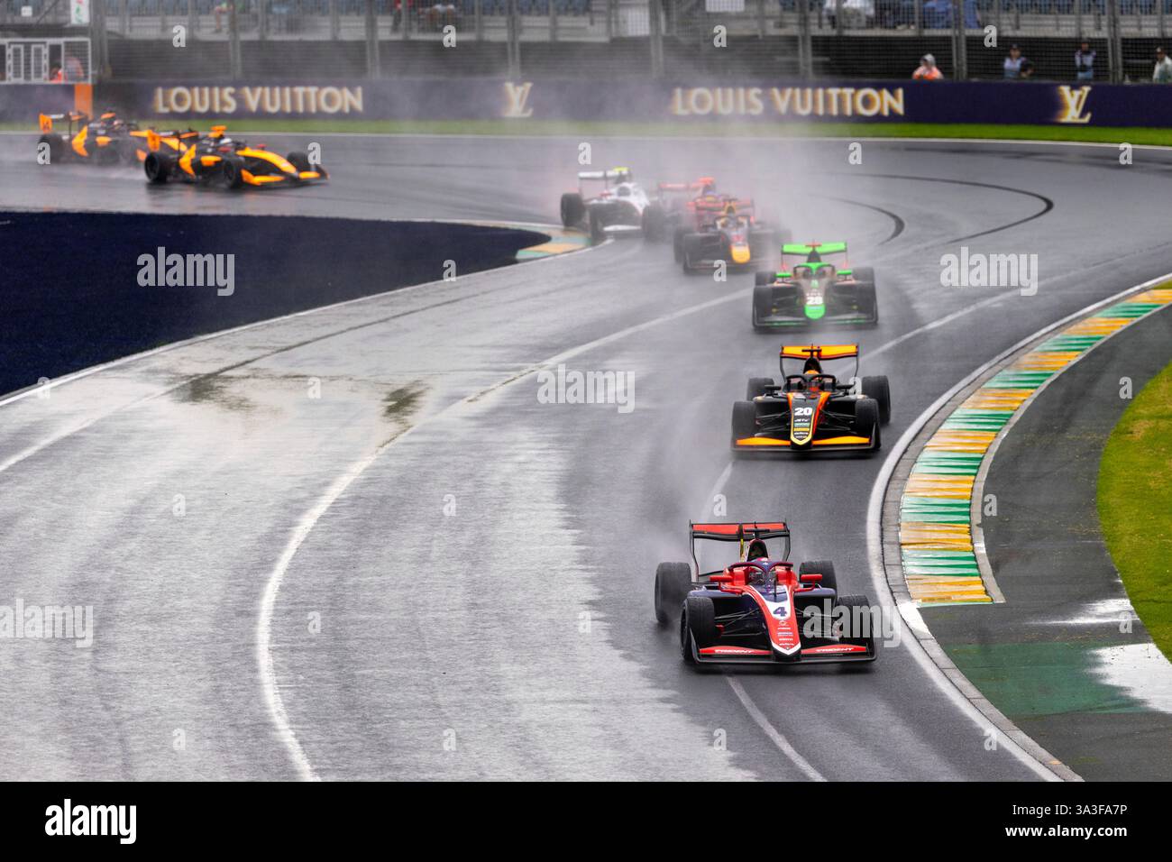 MELBOURNE, AUSTRALIA - MARCH 16: It was a start behind the safety car ...