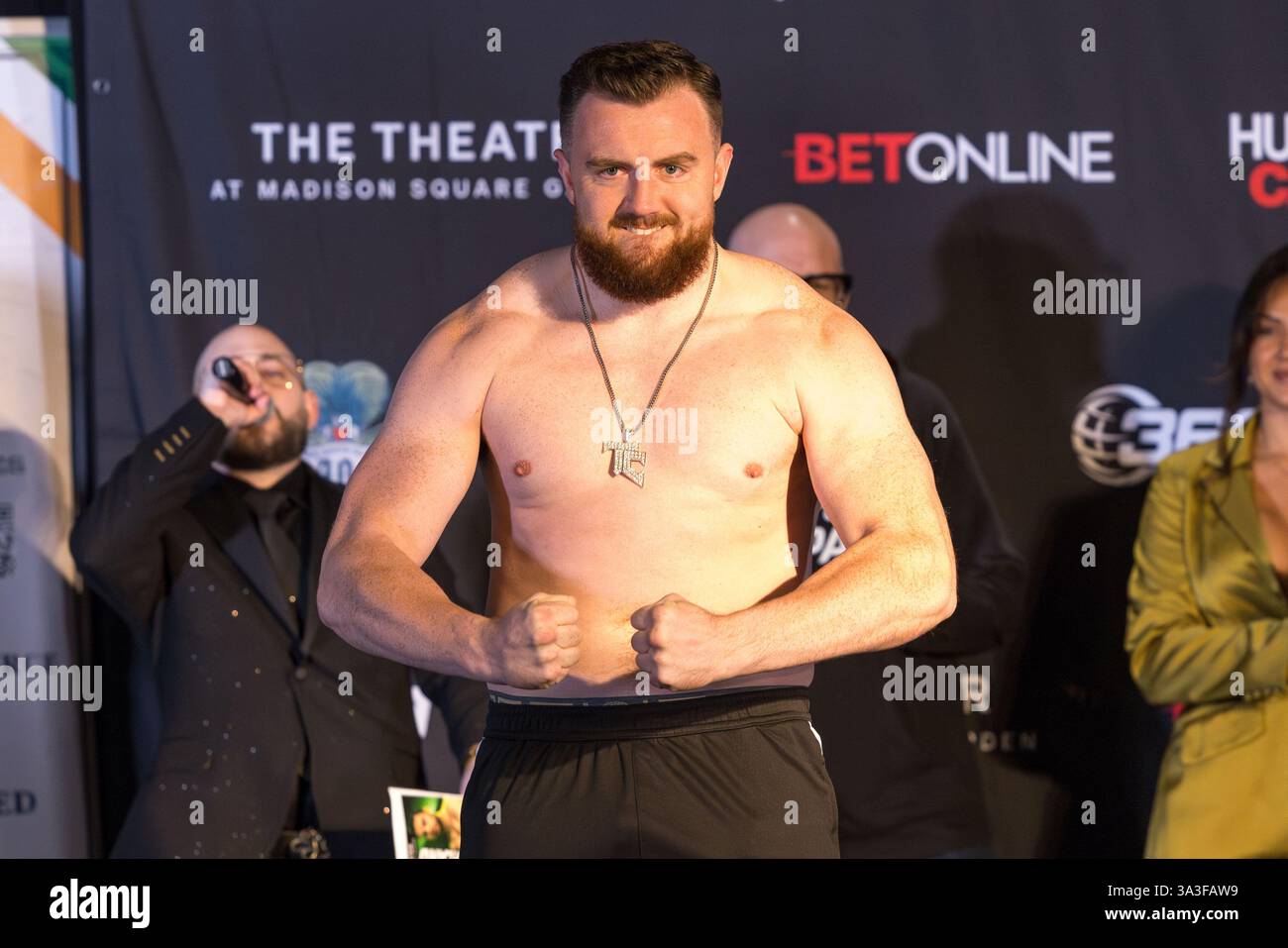 New York, United Of States. 15th Mar, 2025. Feargal McCrory vs Brandon ...