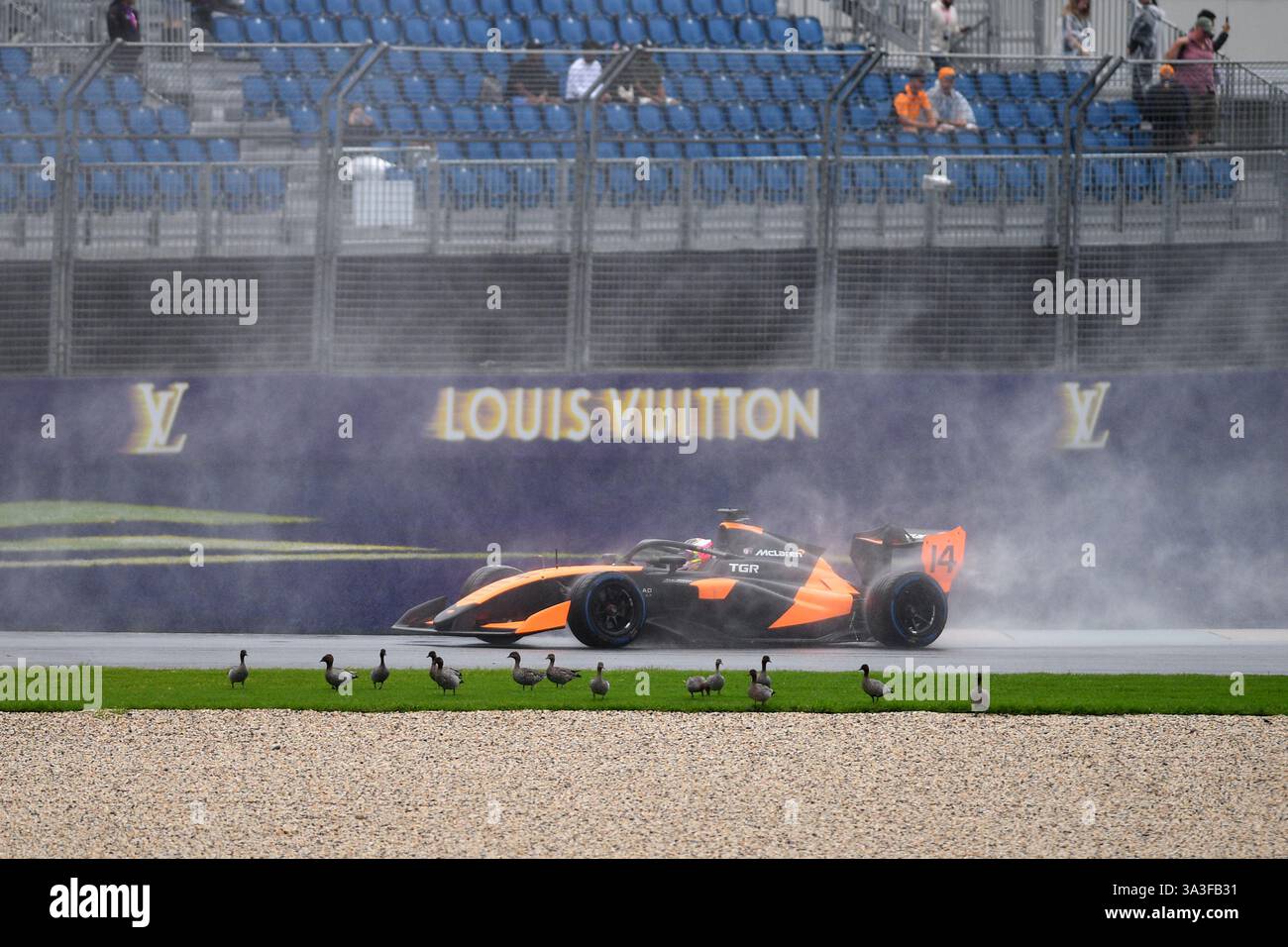 MELBOURNE, AUSTRALIA 16 Mar 2025. Pictured: Hitech TGR Formula 3 driver ...