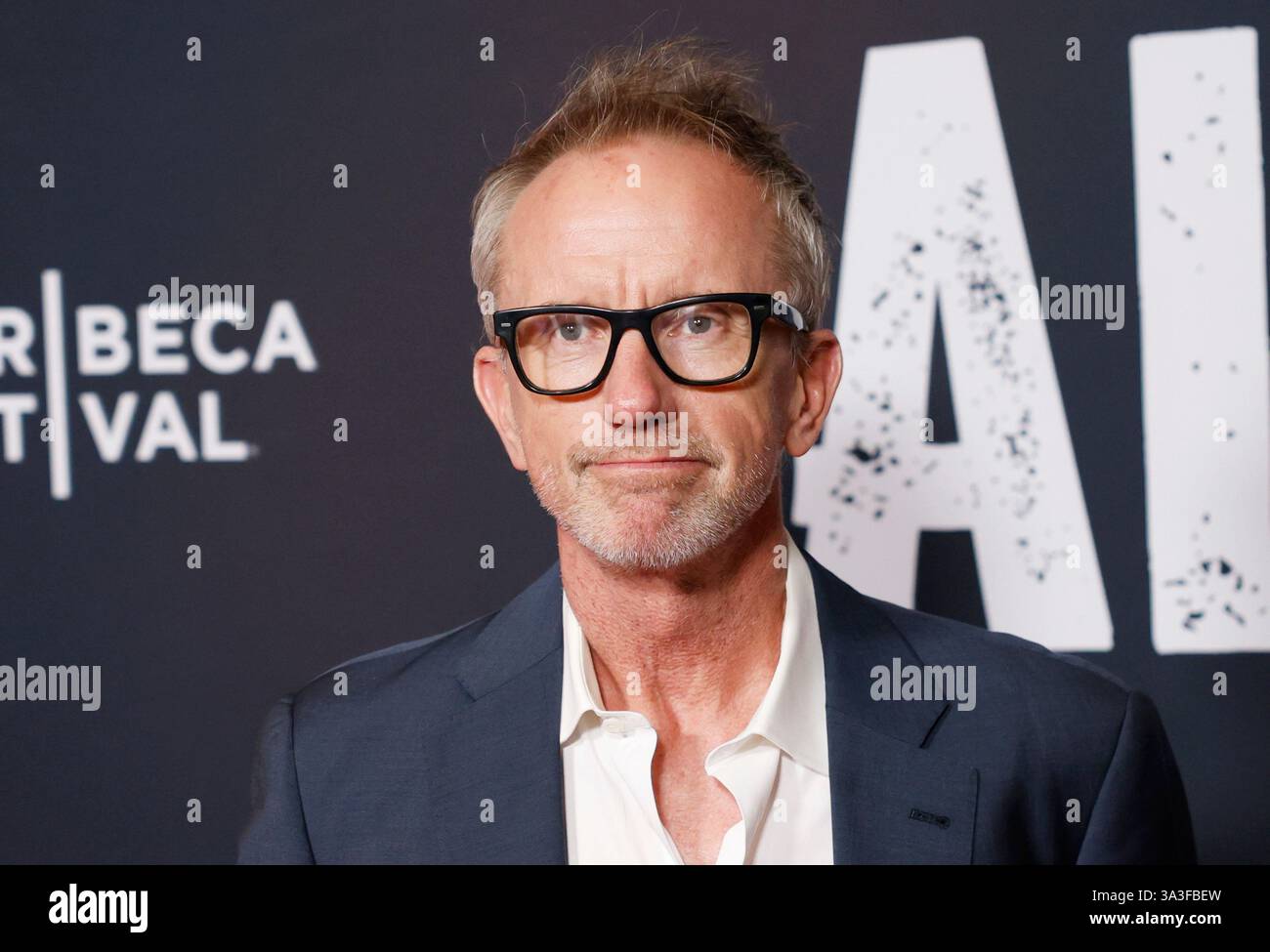 New York, United States. 15th Mar, 2025. Mike Drake arrives on the red ...