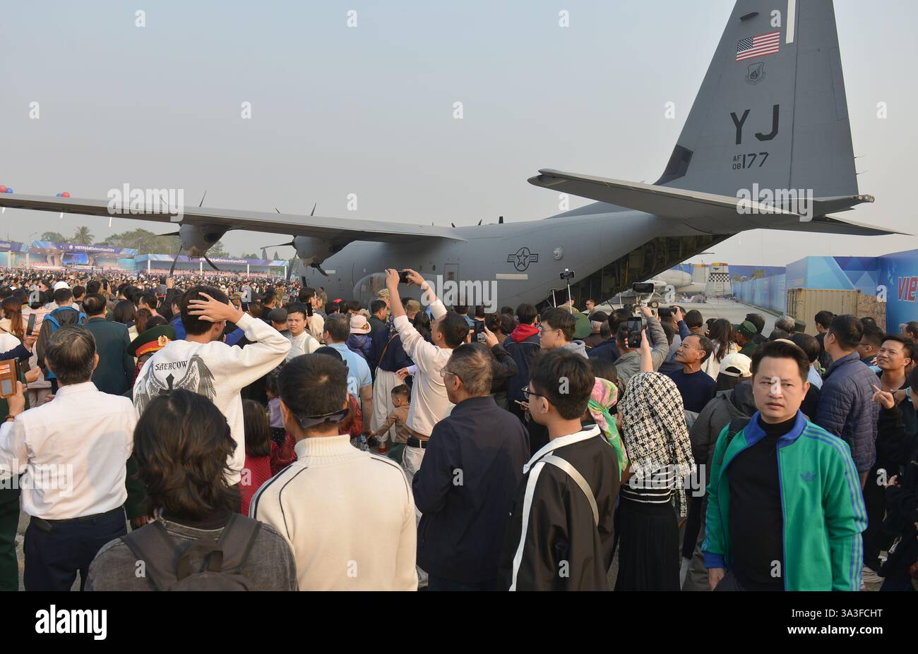 Ha Noi Vietnam December 21, 2024: US C130 transport aircraft ...