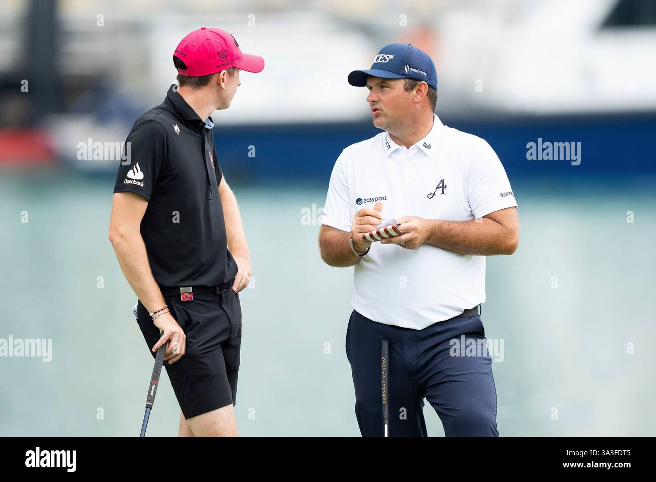 Tom McKibbin of Legion XIII and Patrick Reed of 4Aces GC seen on the ...