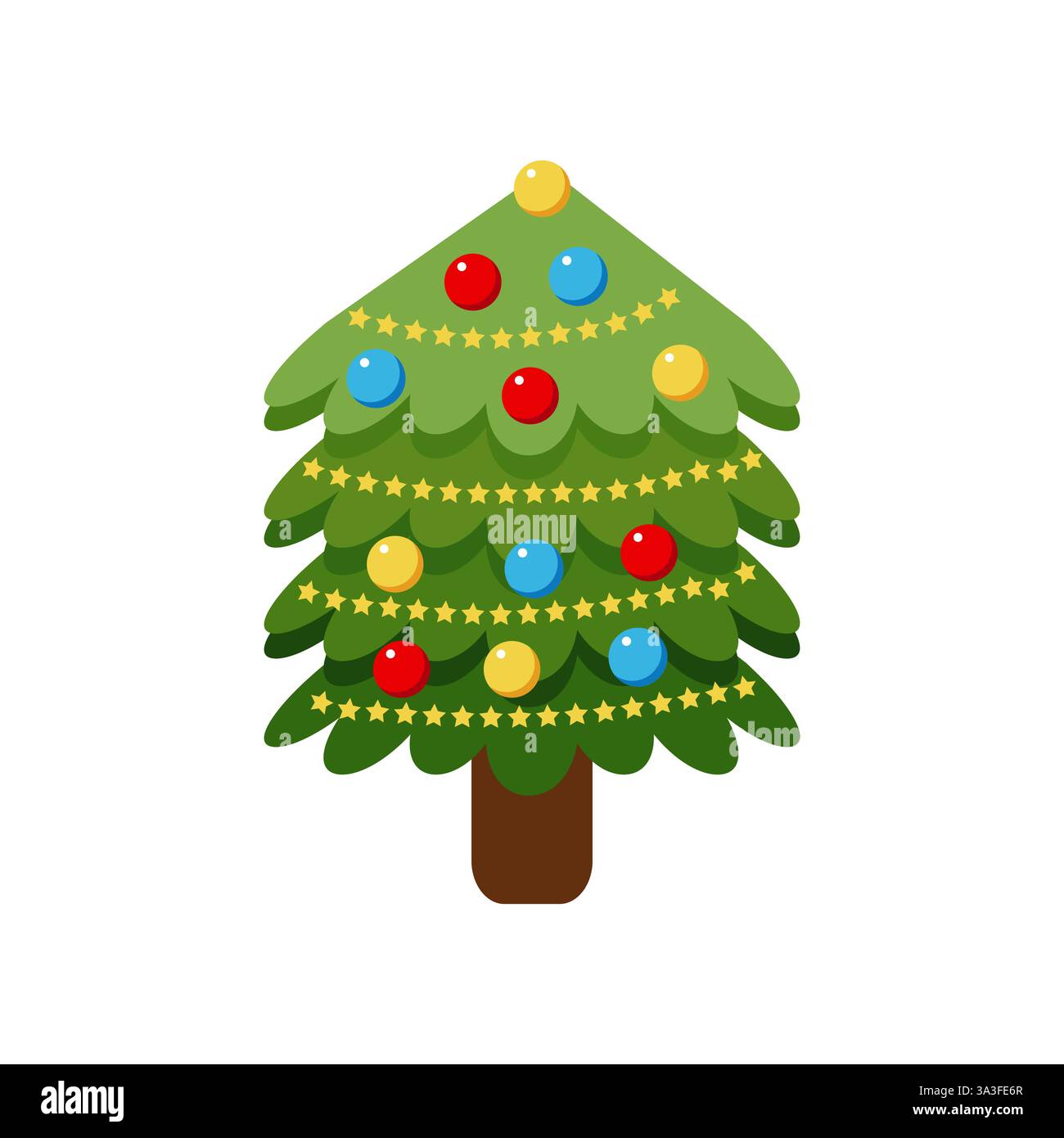 Christmas tree tinsel on Stock Vector Images - Alamy