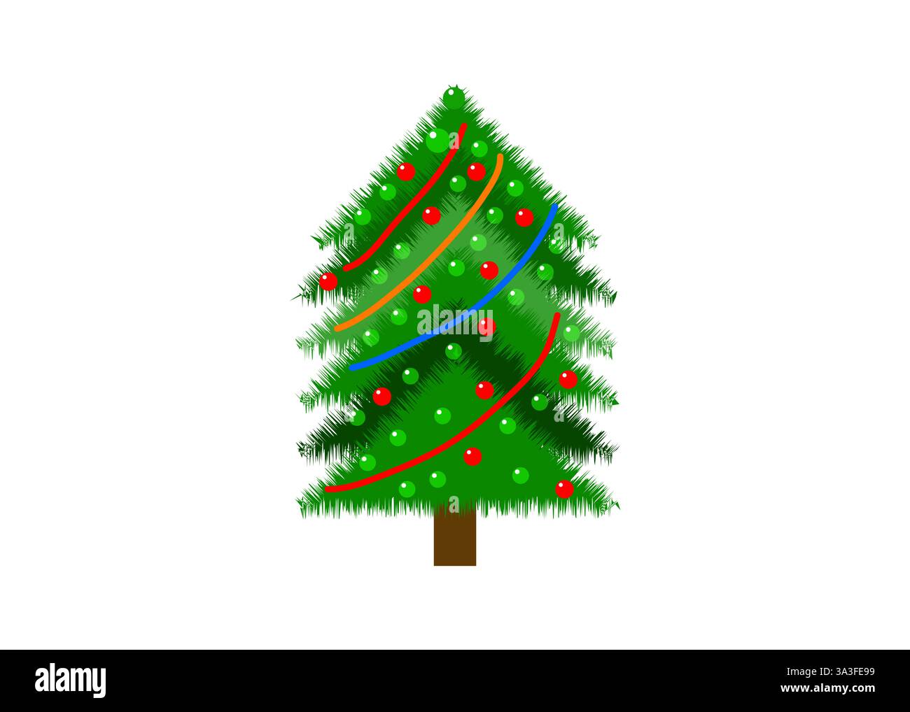 Christmas decorations on sparkling Stock Vector Images - Alamy