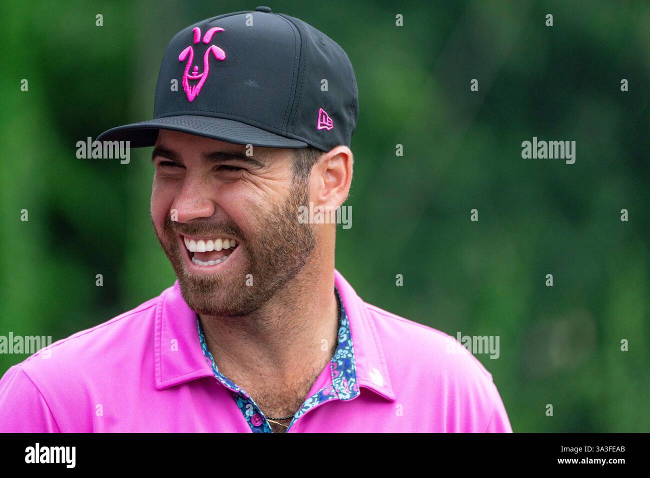 Matthew Wolff of RangeGoats GC looks on before the start of the the ...