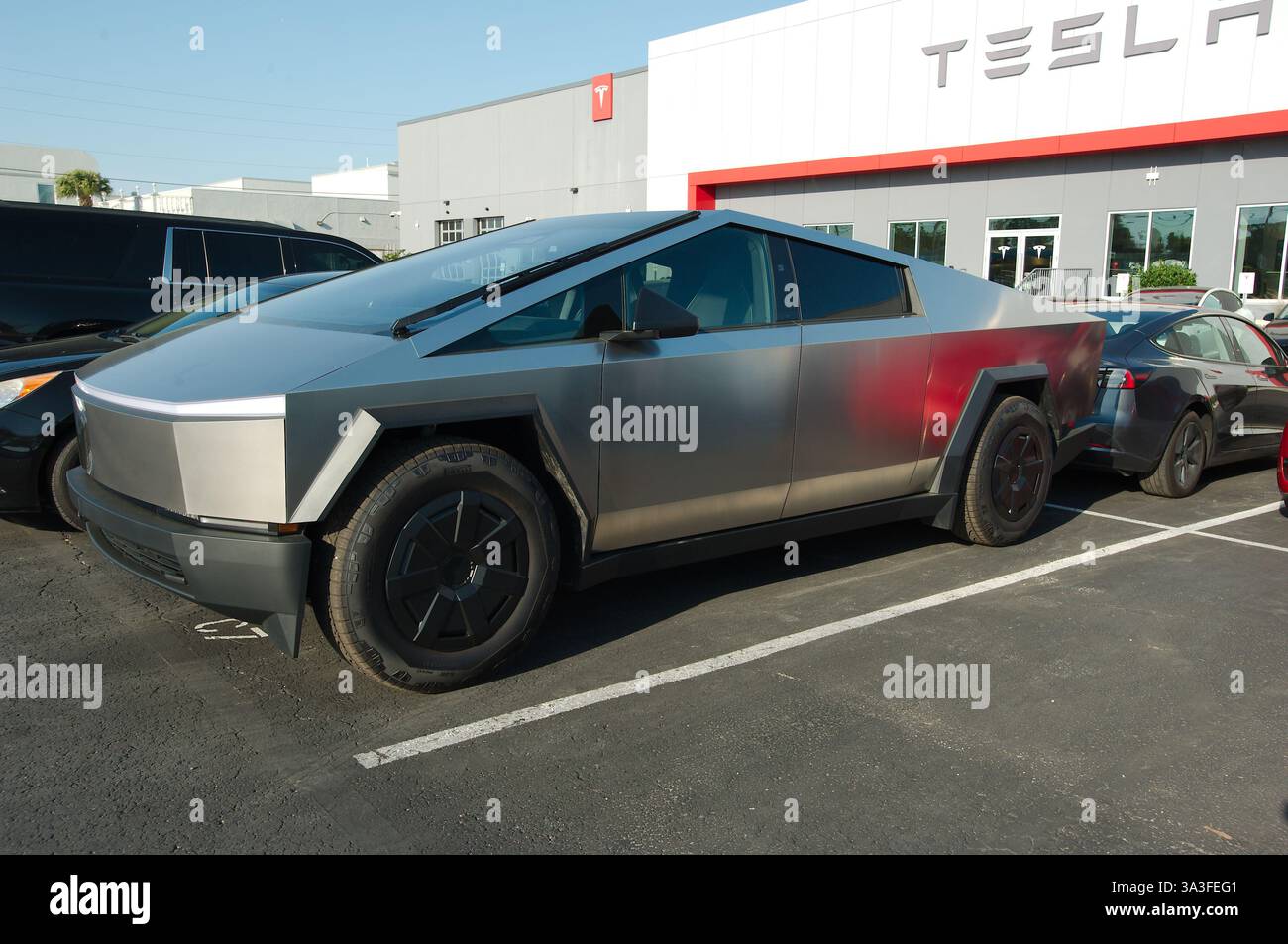 Editorial Use Only March 15, 2025. St. Petersburg, FL, USA. Tesla ...