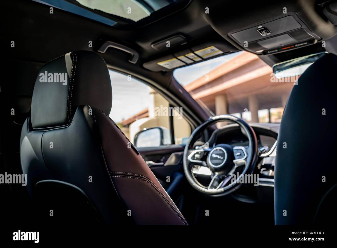 Phoenix, Arizona, USA - 3.23.2024: Interior view of empty passenger ...