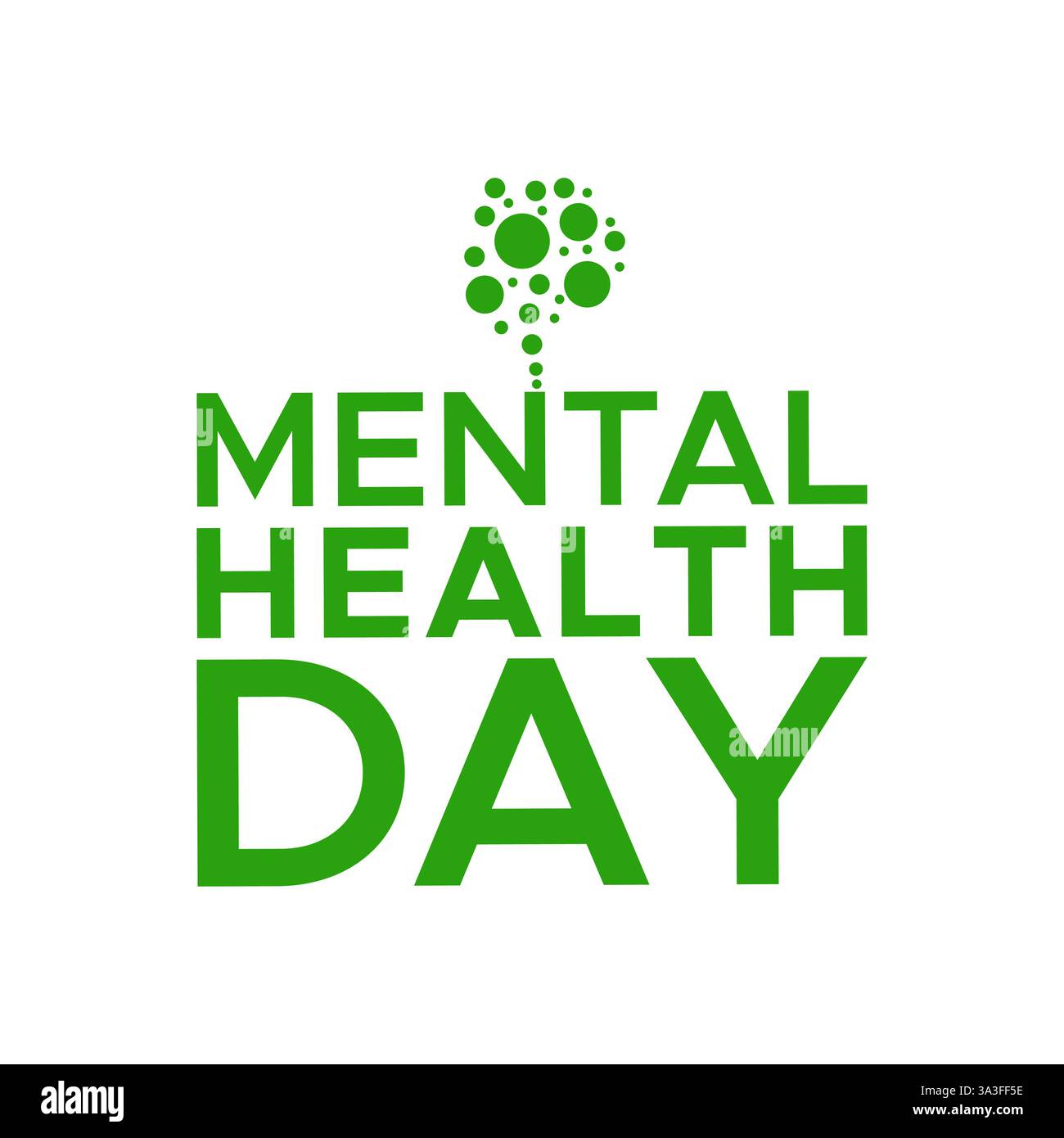 Green international stress awareness Stock Vector Images - Alamy