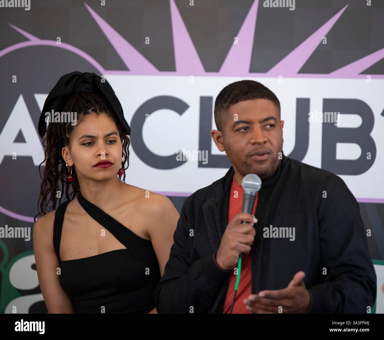 Austin, TX. March 9, 2025. Cast of Dutchman (SXSW debut), including ...