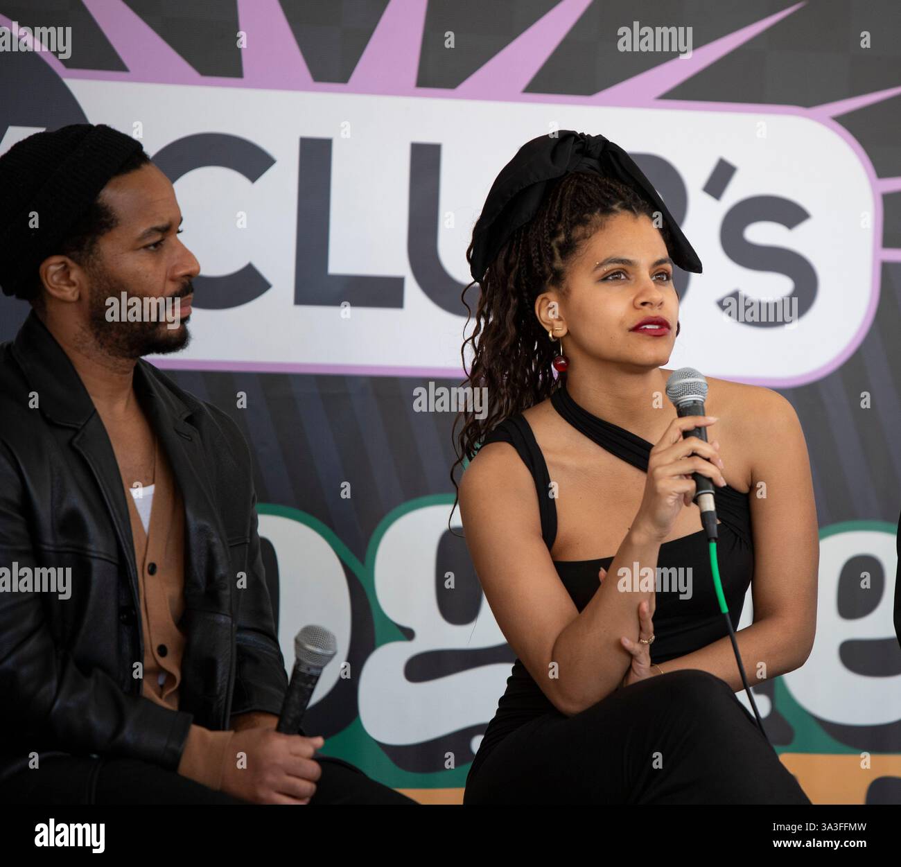 Austin, TX. March 9, 2025. Cast of Dutchman (SXSW debut), including ...