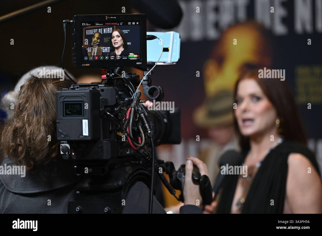 New York, USA. 15th Mar, 2025. Debra Messing attends 'The Alto Knights ...