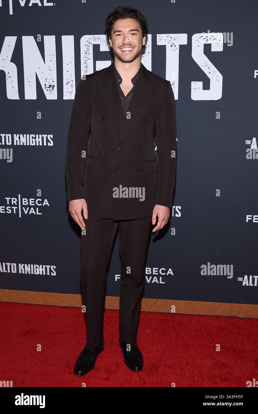 New York, USA. 15th Mar, 2025. Belmont Cameli attends 'The Alto Knights ...