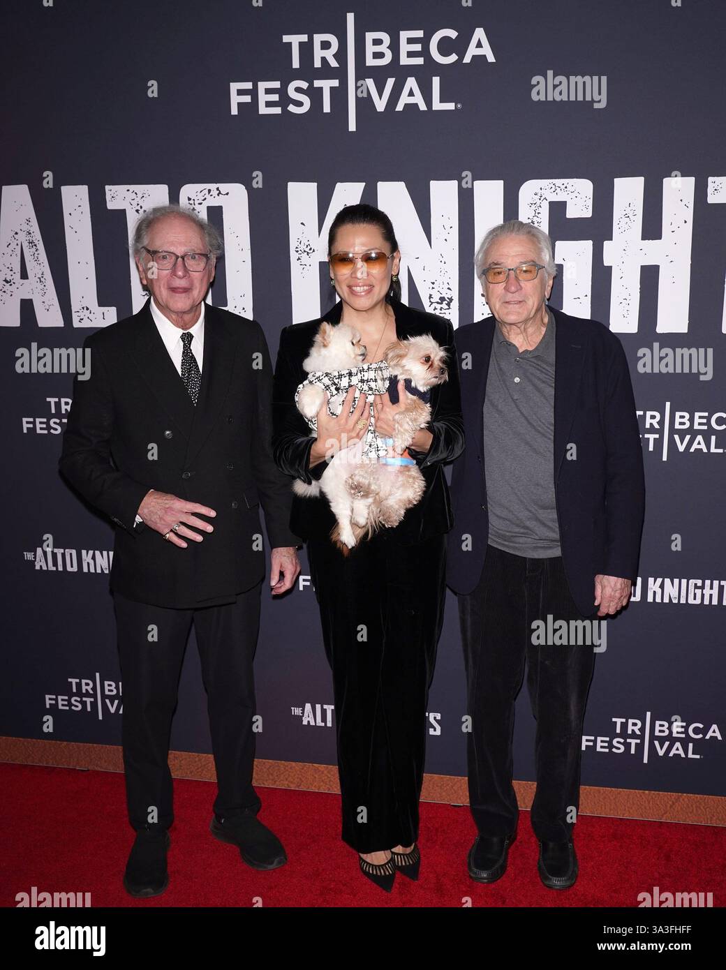 Ny. 15th Mar, 2025. Barry Levinson, Tiffany Chen, Robert De Niro at arrivals for THE ALTO ...