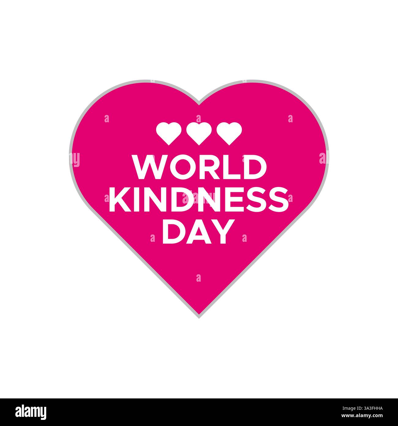 World Kindness Day Lettering Text Written in Heart. Kindness Day ...