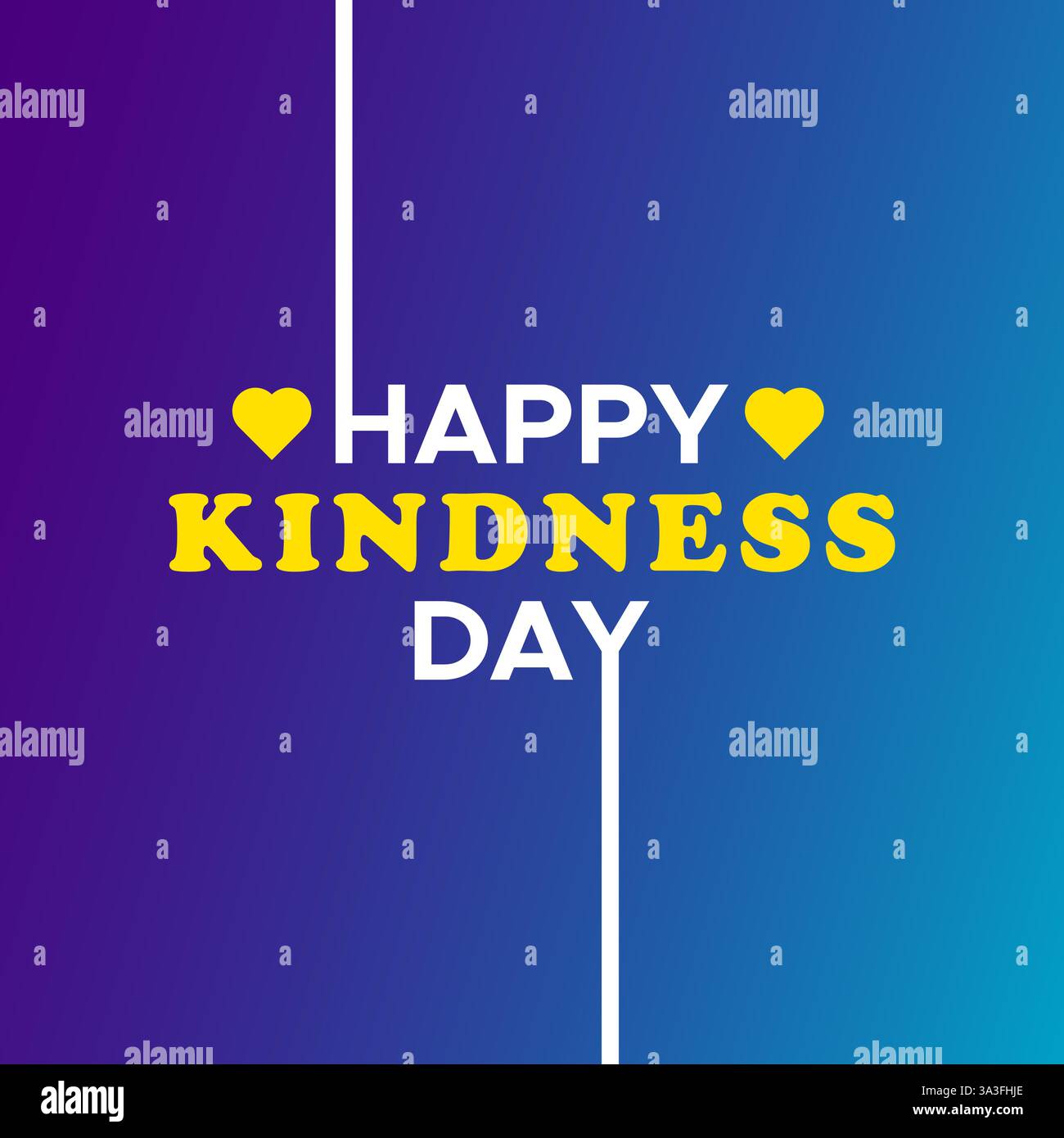 Happy Kindness Day typography text with Hearts icon Poster or Banner ...