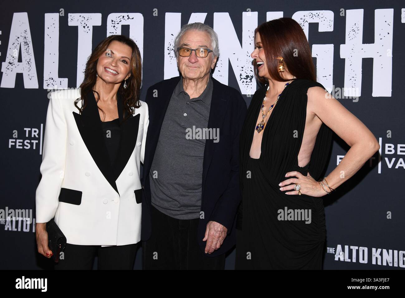 New York, USA. 15th Mar, 2025. (L-R) Kathrine Narducci, Robert De Niro ...