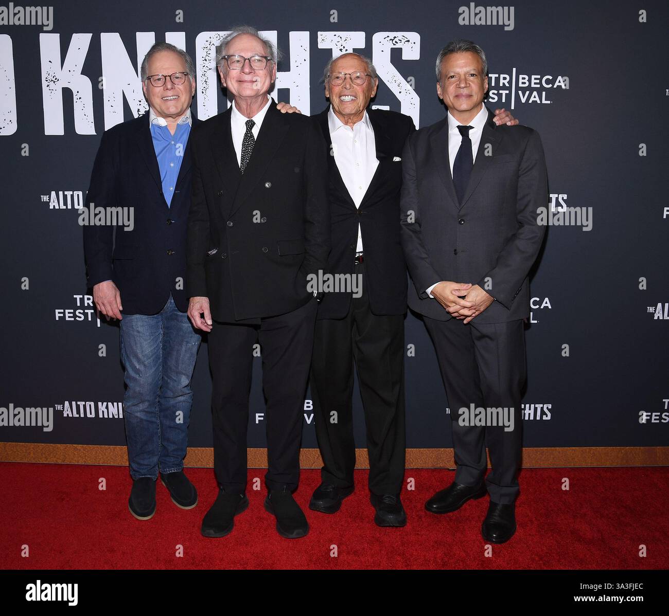 New York, USA. 15th Mar, 2025. (L-R) David Zaslav, Barry Levinson ...