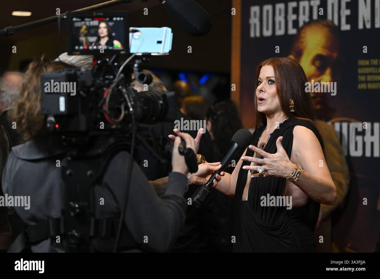 New York, USA. 15th Mar, 2025. Debra Messing attends 'The Alto Knights ...