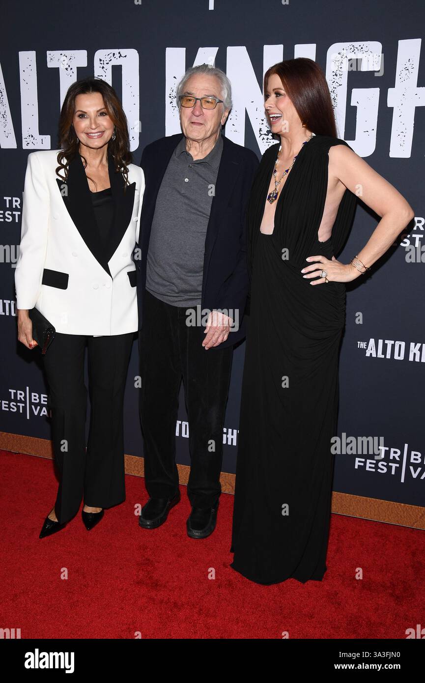 New York, USA. 15th Mar, 2025. (L-R) Kathrine Narducci, Robert De Niro ...