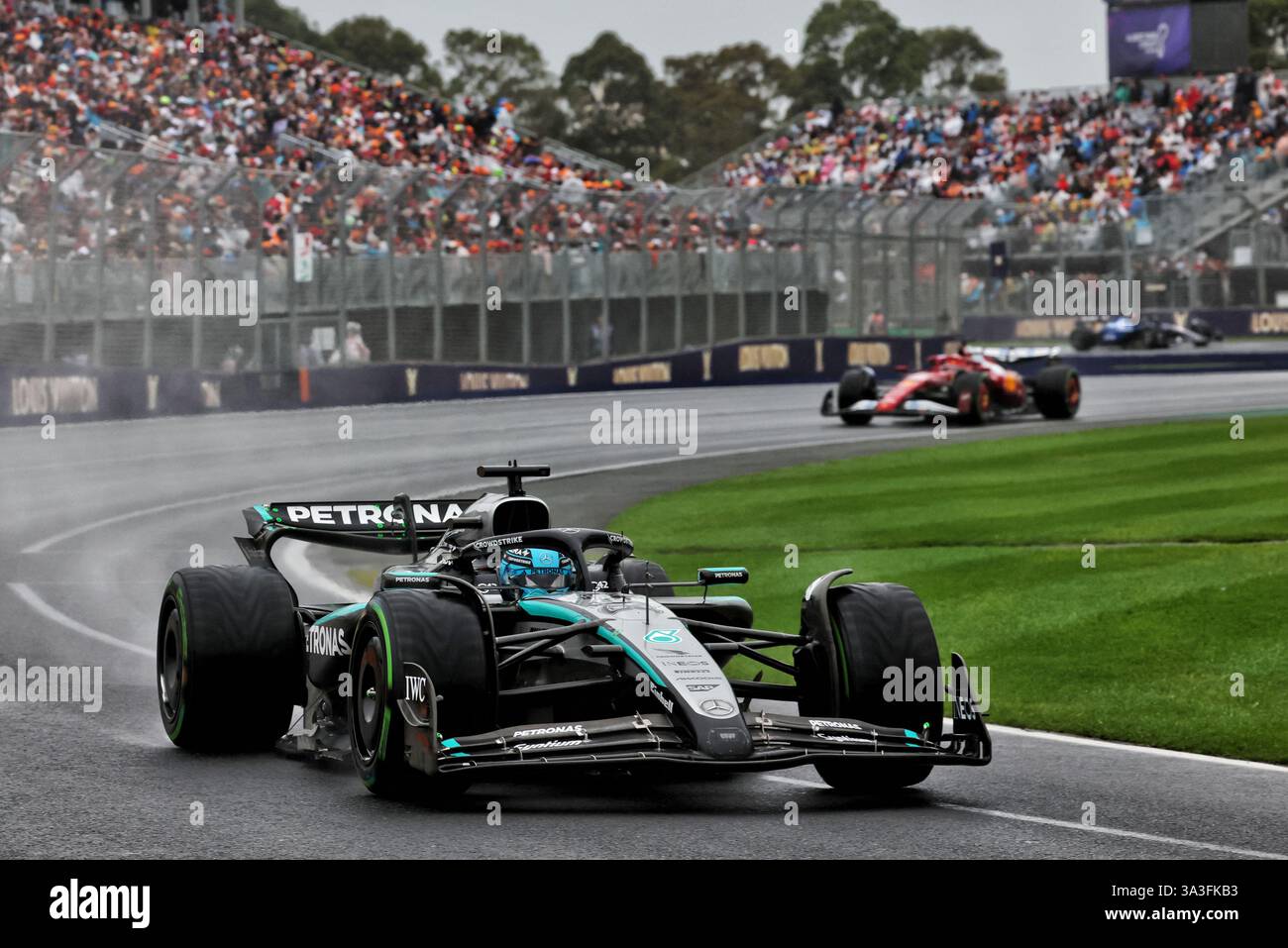 Melbourne, Australia. 16th Mar, 2025. George Russell (GBR) Mercedes AMG F1 W16. 16.03.2025 ...