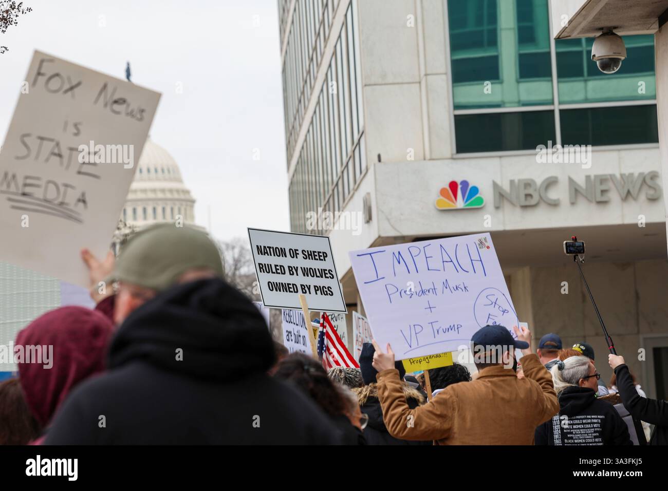 Washington, USA. 15th Mar, 2025. March 16, 2025, FOX News, NBC News and ...