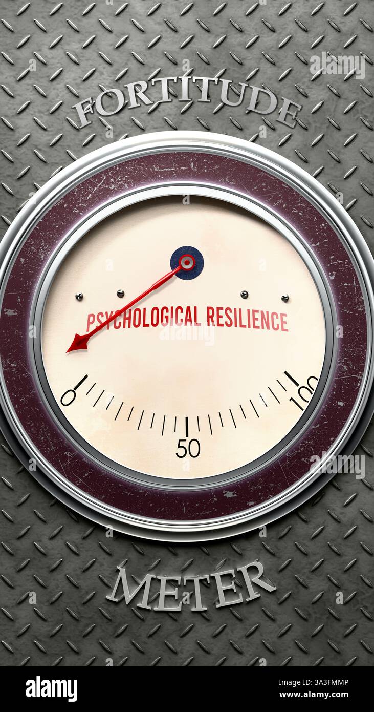 Resilience and fortitude that hits less than zero hi-res stock ...